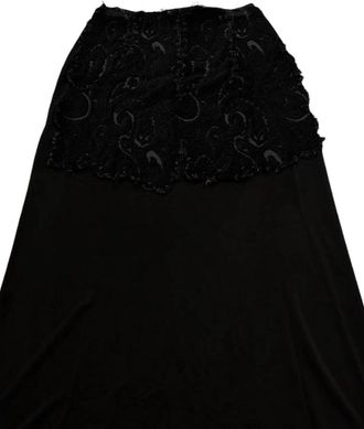 Maison Margiela Lace A-Line Skirt - Black