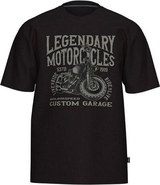 Trigema T-Shirt TRIGEMA T-Shirt mit Motorrad Print Legendary (1-tlg)