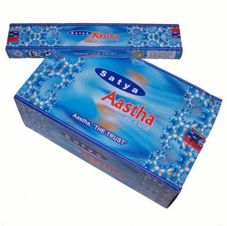 Anemone Anemone - Enecens SATYA Premium - Nat&uuml;rliche und holzige St&auml;bchen - Packung zu 15g (Aastha, 12 Schachteln)