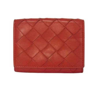 Bottega Veneta Portefeuille Vintage Pre-owned (tri-fold) - Femme - Pre-owned - Rouge - Taille: ONE Size
