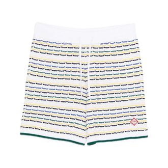 Casablanca Homme, Shorts, Multicolore, Taille: L Tuck Stitch Shorts