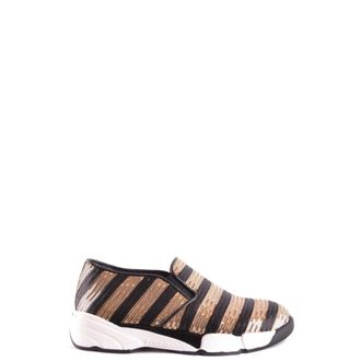 Pinko Slip-On Sneakers aus gestreiftem Stoff - - Shoes - Damen - Mehrfarbig - 38 EU