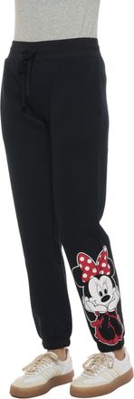 Disney Damen Minnie Mouse Jogginghose Loungehose: S bis Übergröße, Schwarz, 4X