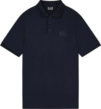 Emporio Armani Emporio Armani Ea7, Homme, Tops, Bleu, Taille: 3XL Polo en jersey