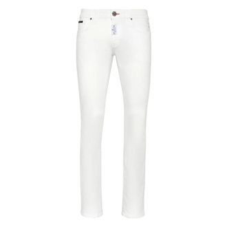 Philipp Plein Herren, Jeans, Wei&szlig;, W38Gr&ouml;&szlig;e