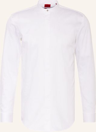 HUGO BOSS Hugo Hemd Kaleb Slim Fit Mit Stehkragen weiss