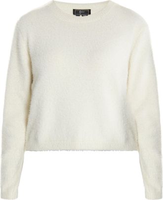 Faina Strickpullover Damen Wollwei&szlig;