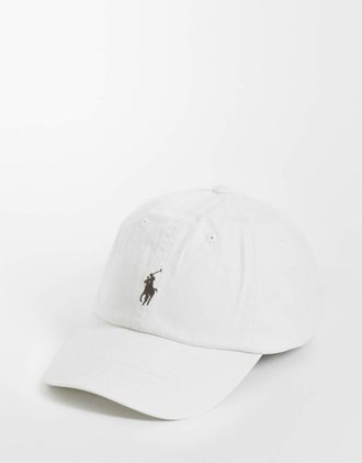 Polo Ralph Lauren Baseballkappe in Steingrau mit Markenlogo