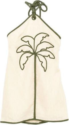 Farm Rio Farm Rio, Femme, Robes, Beige, Taille: 38 FR Vestido SM Natural Det Verdes Corto