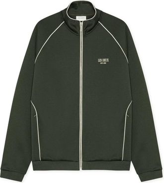 Les Deux Glatte Track-Jacke Residence mit Kontrastlinien in