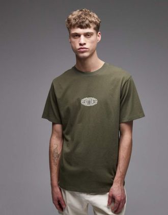 Rhythm Breeze - T-Shirt in Khaki-Gr&uuml;n