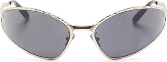 Kuboraum lunettes de soleil &agrave; monture papillon - Argent