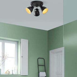 Opviq Elegant Black Chandelier, Metal Body, 46 cm Diameter, Non-Adjustable Height, 3 x E14 Socket, Perfect for Modern Living Spaces, IP20 Rated