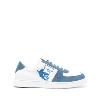 Etro Blaue Leder Freizeit Sneakers - - Shoes - Herren - Blau - 46 EU