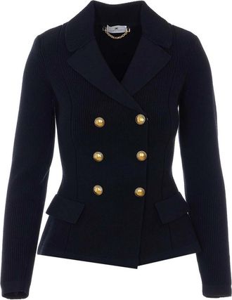 Elisabetta Franchi Pull Col Rond - Noir