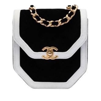 Chanel Pre-owned Gesteppte Mini Flap Crossbody aus Samt - - Pre-owned - Damen - Schwarzk - ONE SIZE