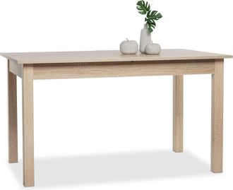 Möbelando Esszimmertisch Holztisch Küchentisch Auszugstisch Tisch Esstisch Crawley III Sonoma-Eiche