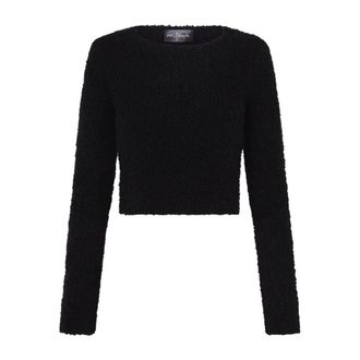 Cortana Weicher- Jersey und Babykamelwolle und Seide schwarz- - - Knitwear - Damen - Schwarzk - S