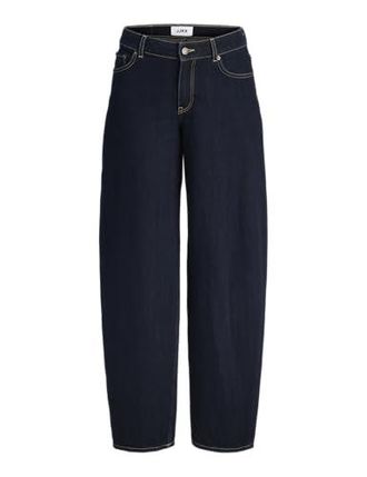 Jack & Jones JACK & JONES Jean Jxfuji Barrel MW R004 DNM Noos, Bleu fonc&eacute; Denim, 28W / 34L