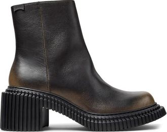 Camper Pix London K400804 Bottines pour femme, Noir/marron 002, 39 EU