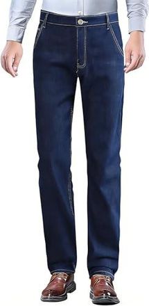 Generic Jean Homme Jean Homme Regular Jeans Homme Confortable Classique Pantalon en Jean Automne Hiver Droit Doubl&eacute; Polaire Sport Ext&eacute;rieur D&eacute;contract&eacute; - Conf