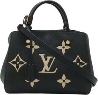 Louis Vuitton Pre-owned Montaigne BB Monogram Empreinte Handbag - Femme - Pre-owned - Noir - Taille: ONE Size