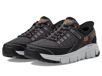 Skechers Chaussures Summits at Hands Free pour Homme, Gris/Orange., 9.5 Wide