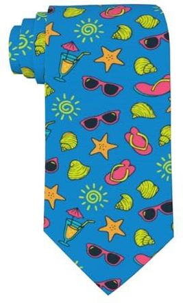 Generic Lunettes De Soleil De Vacances Cravate Homme Décontractée Cravate Polyvalente Cravates Pour Entreprise Mariages Scolaires