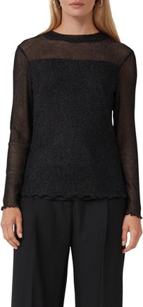 s.Oliver Black Label Transparentes Shirt mit gef&uuml;ttertem Body