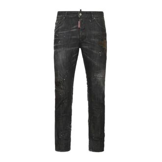 Dsquared2 Slim Fit Baumwoll-Stretch Skater Jeans - - Jeans - Herren - Schwarzk - M