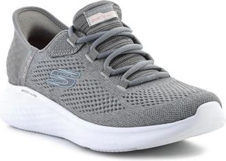 Skechers Skech-Lite Pro Natural Beauty Baskets pour Femme 35,5 EU Mousse à mémoire de Forme Confort Aspect Tricot Respirant Couleur Gris/Pastel