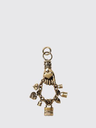 Chlo&eacute; Porte-cl&eacute;s en laiton avec breloque caur et logo grav&eacute;