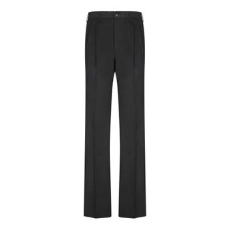 Dell'Oglio Homme, Pantalons, Noir, Taille: L Pantalon Noir pour Homme Aw24