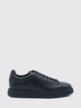 Hogan H-Stripes Sneaker aus glattem Kalbsleder mit perforiertem H-Logo