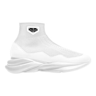 Philipp Plein unisex, Chaussures, Blanc, Taille: 35 EU Runner Socks Skywalker