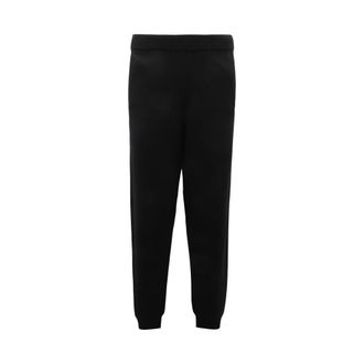 Max Mara Gestrickte Wollstudio-Hose - - Trousers - Damen - Schwarzk - M