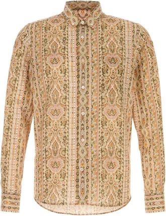 Valentino Garavani Homme, Chemises, Multicolore, Taille: L Printed Cotto Shirt