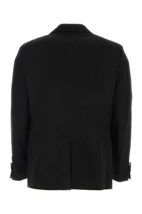 Etro Mens Black Stretch Wool Blazer 001 Giacche E Gilet Jacket