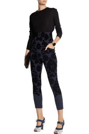 Toga Archives Flocked Velvet Skinny Pants Size XS