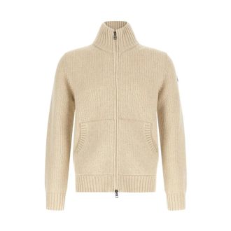 Moncler Cardigan Stone 215 - - Knitwear - Herren - Beige - XL