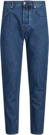 Jacob Cohen Jean slim &agrave; rayures en coton