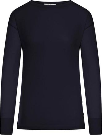 Max Mara Femme, Tops, Bleu, Taille: 42 FR Long Sleeve Hauts
