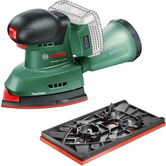 Bosch Akku Schleifer UniversalSander 18V-10 (ohne Akku, 18 Volt System, 2x Schleifpapier)
