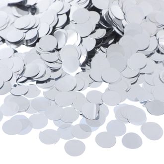 DOITOOL 50g Silbernes Aluminiumfolie Konfetti Rund Party und Hochzeitskonfetti Streudeko Vielseitiges Tischkonfetti f&uuml;r Geburtstagsfeiern und Babypartys