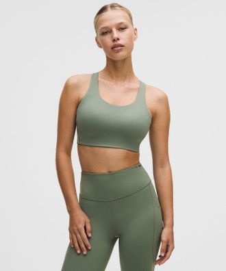 lululemon Energy BH mit starkem Halt f&uuml;r Frauen - Gr&ouml;&szlig;e 34DDD in Willow Leaf