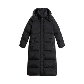 Woolrich Langer Kelly Parka Mantel - - Coats - Damen - Schwarzk - S