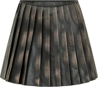 Diesel Femme, Jupes, Noir, Taille: 38 FR Mini-jupe pliss&eacute;e