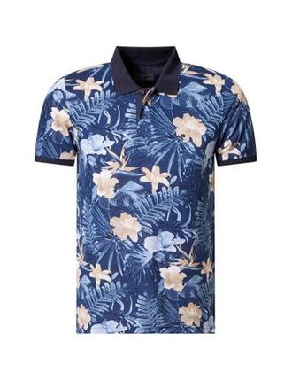 Pierre Cardin KN Polo &agrave; manches courtes pour homme | Polo pour homme | 3 boutons | Coupe moderne, Navy Blazer 2075 6323, 4XL grande taille