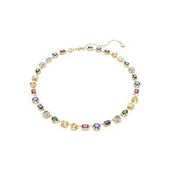 Swarovski Halskette - Stilla necklace, Mixed cuts, Gold-tone plated - Gr. unisize - in Mehrfarbig - f&uuml;r Damen