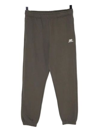 Chocoolate pantalon de jogging en coton à logo brodé - Gris